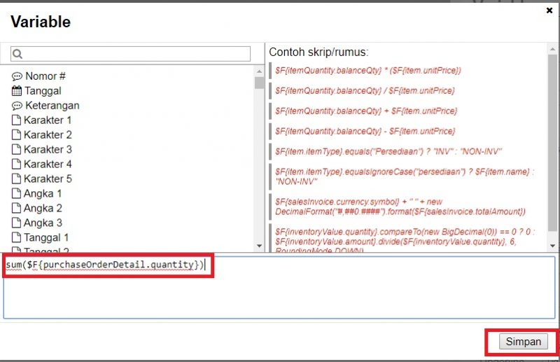 Menampilkan Total Qty Pada Purchase Order - Ultima Tekno Solusindo