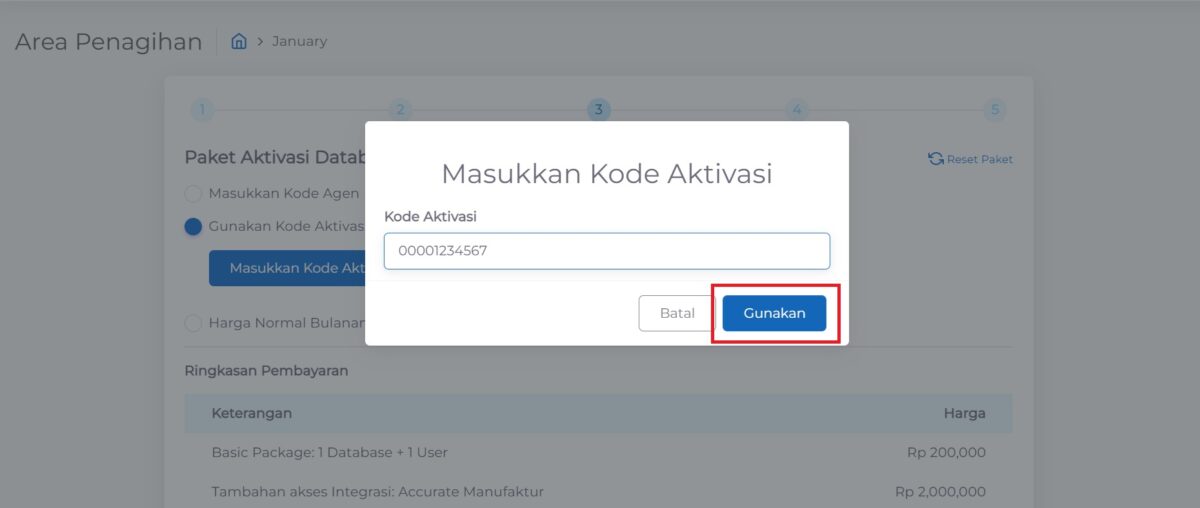 Penggunaan Kode Aktivasi - Ultima Tekno Solusindo