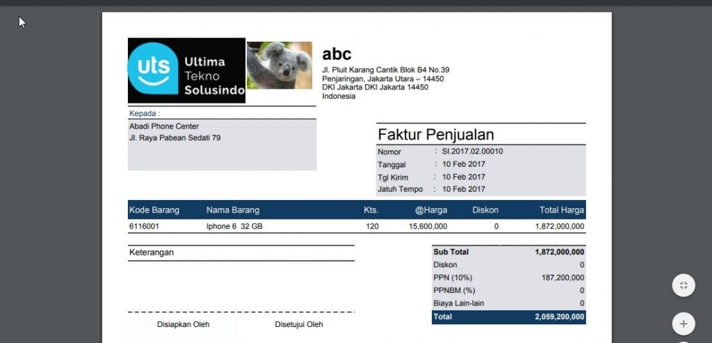 Menampilkan LOGO (Gambar) Pada Header Desain Cetakan Faktur Penjualan ...