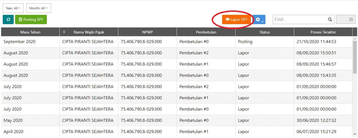 Posting, Submit & Lapor Transaksi PPN - Ultima Tekno Solusindo