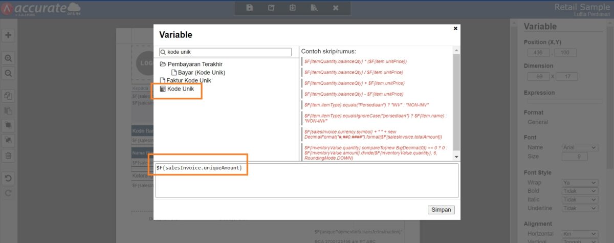 Penggunaan Unique Number Pada Transaksi Penjualan Di Accurate Online ...