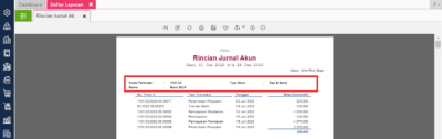 Pengaturan Tampilan Header Pada Laporan - Ultima Tekno Solusindo