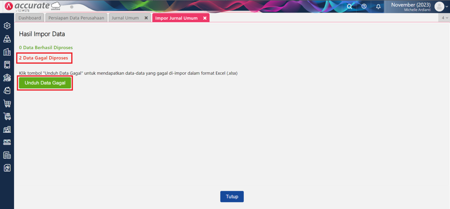 Impor Transaksi Jurnal Umum Dari File Excel atau CSV - Ultima Tekno ...
