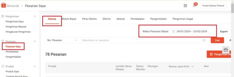 Ekspor Data Penjualan Shopee - Ultima Tekno Solusindo