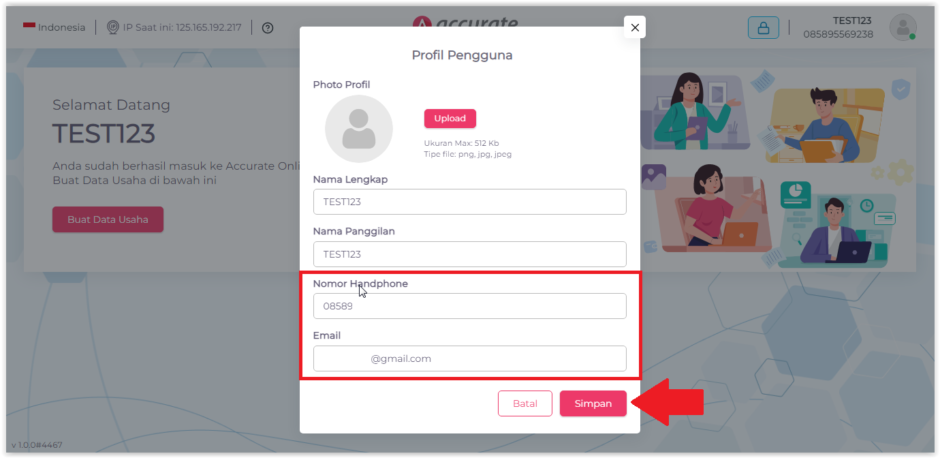 Ubah Alamat Email di Akun Accurate.id - Ultima Tekno Solusindo