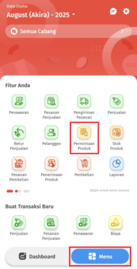 Membuat Permintaan Produk Di Accurate Lite - Ultima Tekno Solusindo
