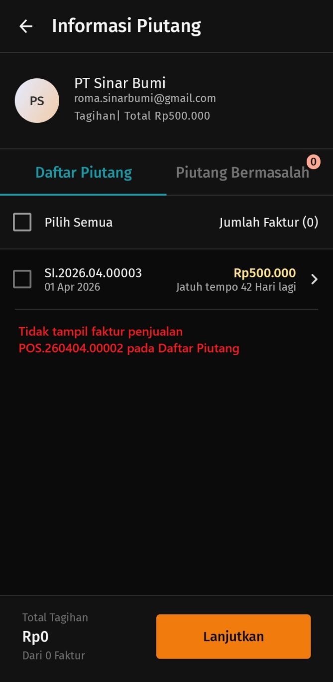 Retur Transaksi Penjualan Piutang Accurate POS - Ultima Tekno Solusindo